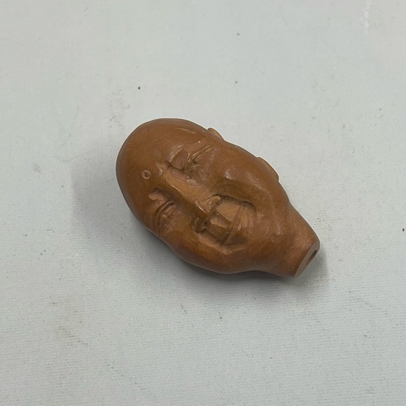 Jewelry | Antique Chinese Hand Carved Hediao Nut Bead Peach Pit Faces ...